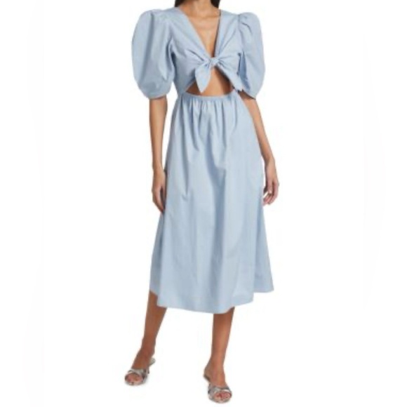 Wayf | Dresses | Wayf Peggy Twist Cutout Midi Dress | Poshmark